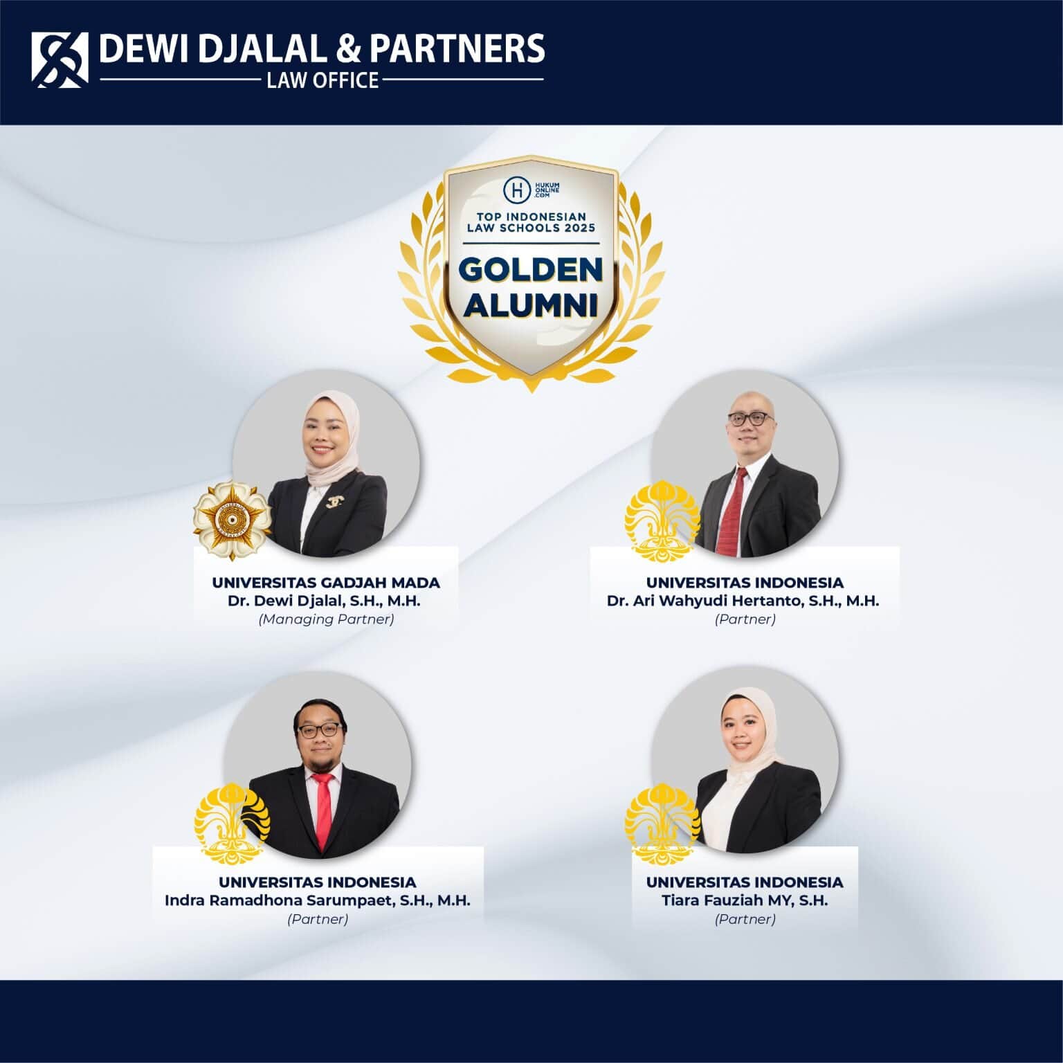 Golden Alumni 2025 by Hukumonline - Dewi Djalal & Partners
